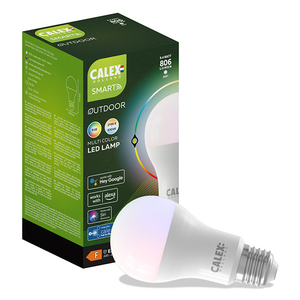 Calex Smart lamp E27 | Peer A60 | Mat | RGB + 2700-6500K | Bluetooth | 9.4W Calex 123led.nl